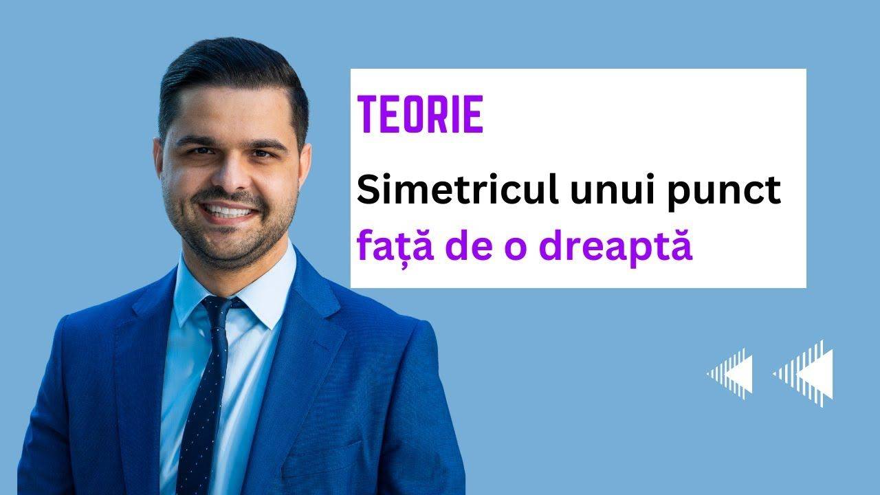 Simetricul unui punct față de o dreaptă. Cum se desenează?