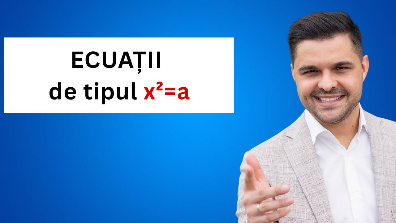 Greșeală la ecuații de tipul x²=a, clasa a VII-a, Evaluarea Națională