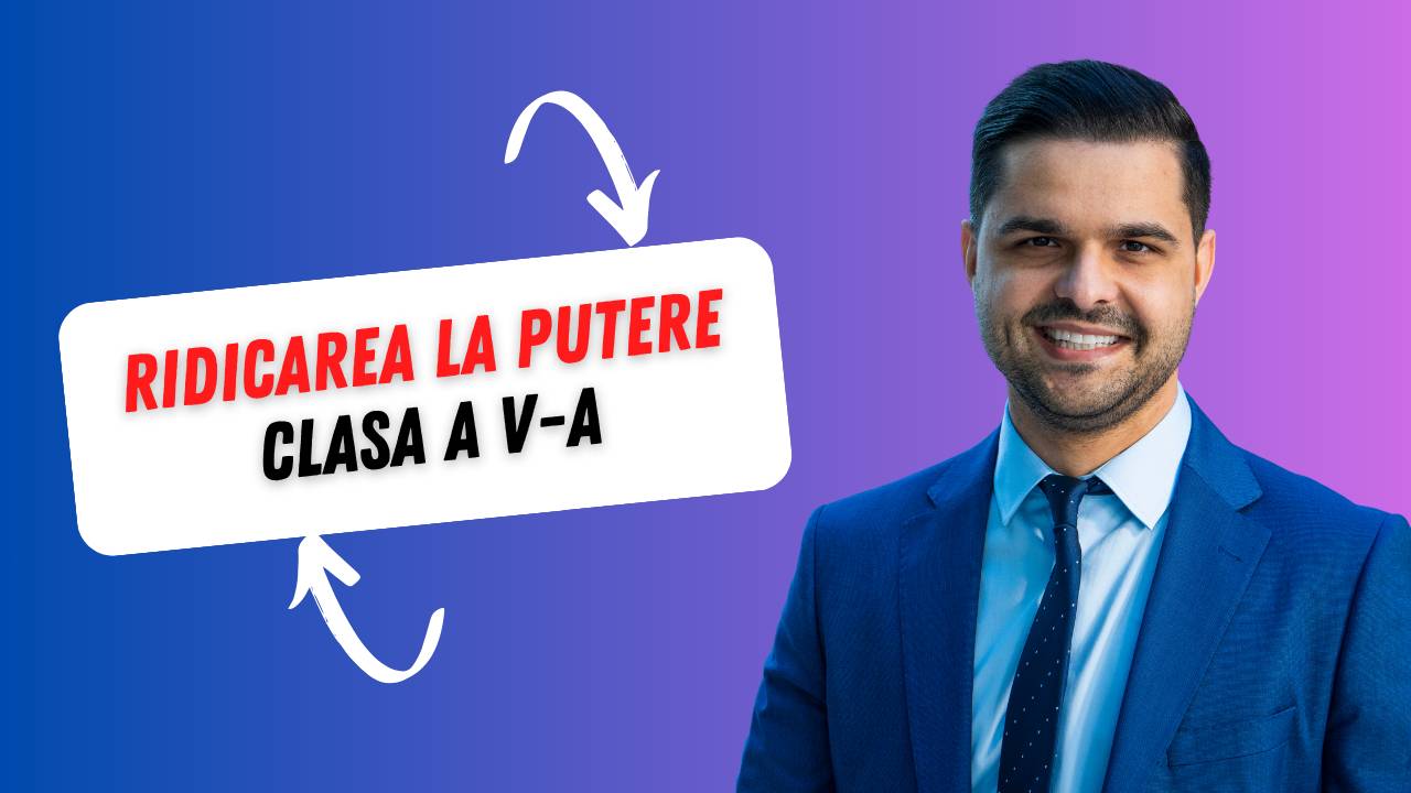 Calcul cu puteri - Clasa a V-a