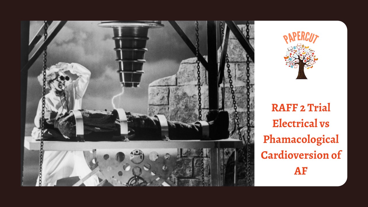 How do you cardiovert AF: Drugs of Electricity?