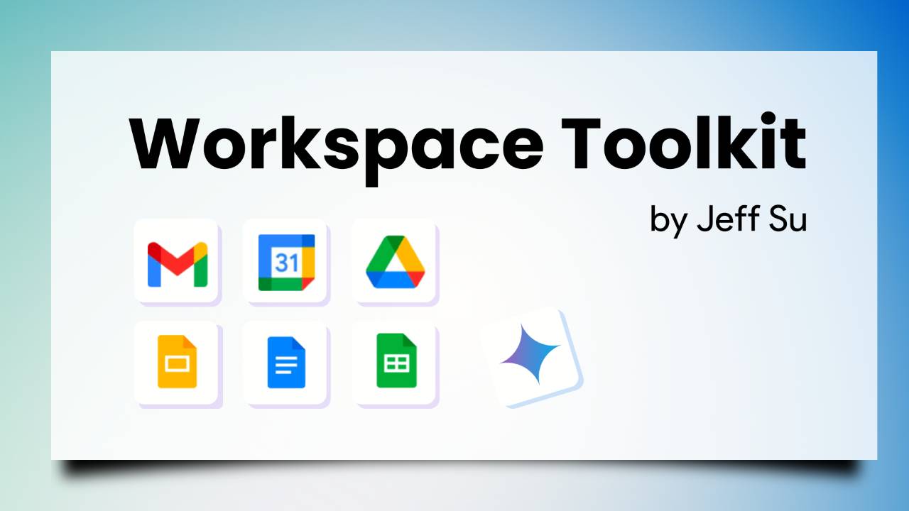 Workspace Toolkit By Jeff Su