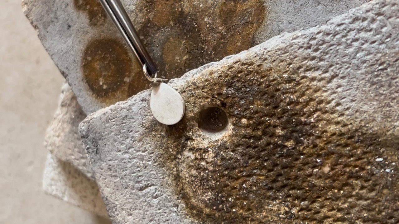 How to solder a jump ring onto silver metal clay