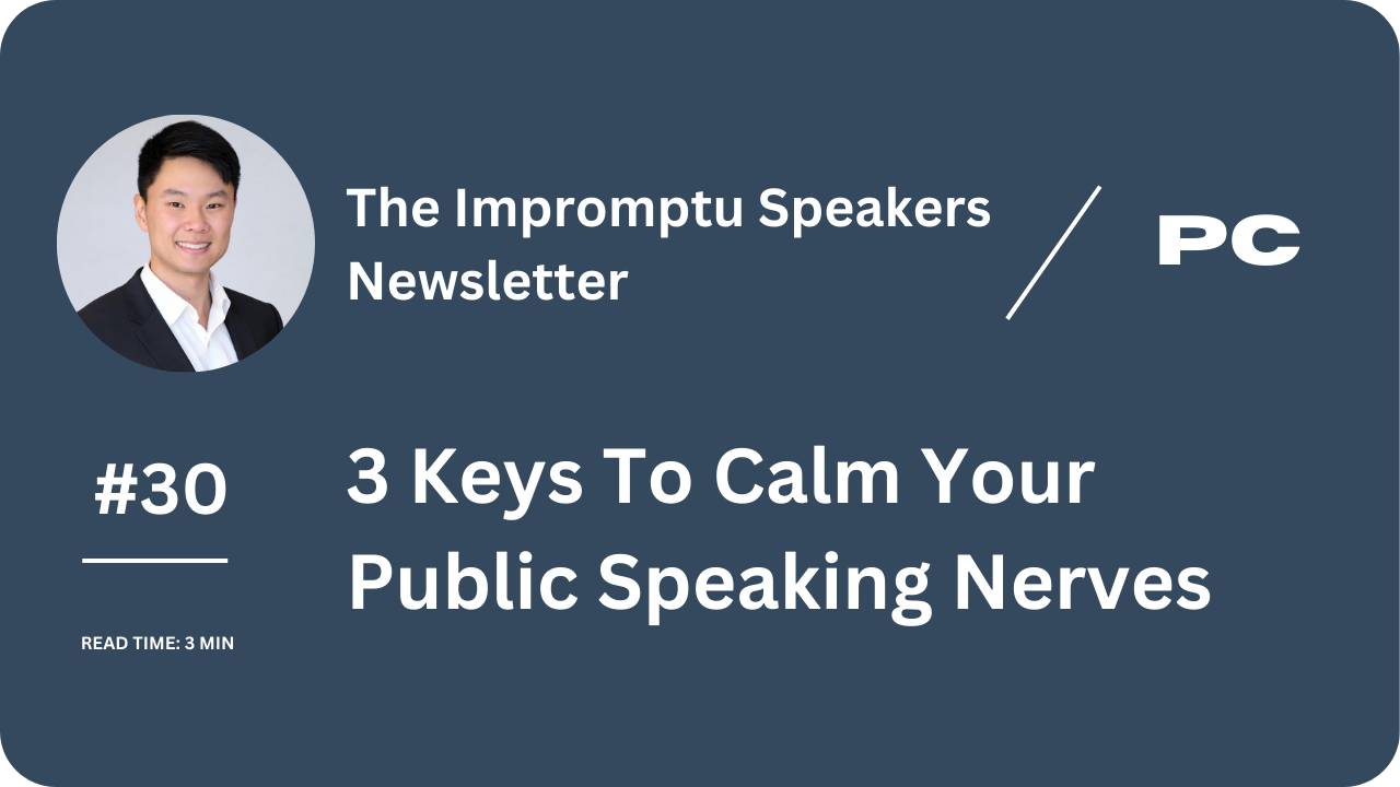 3 Keys To Calm Your Public Speaking Nerves