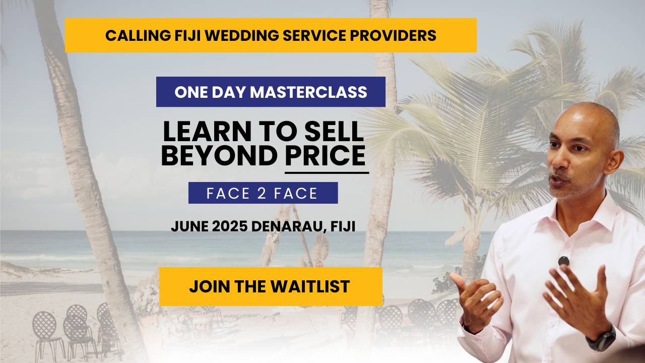 1-Day Sales Masterclass For Fiji Wedding Businesses