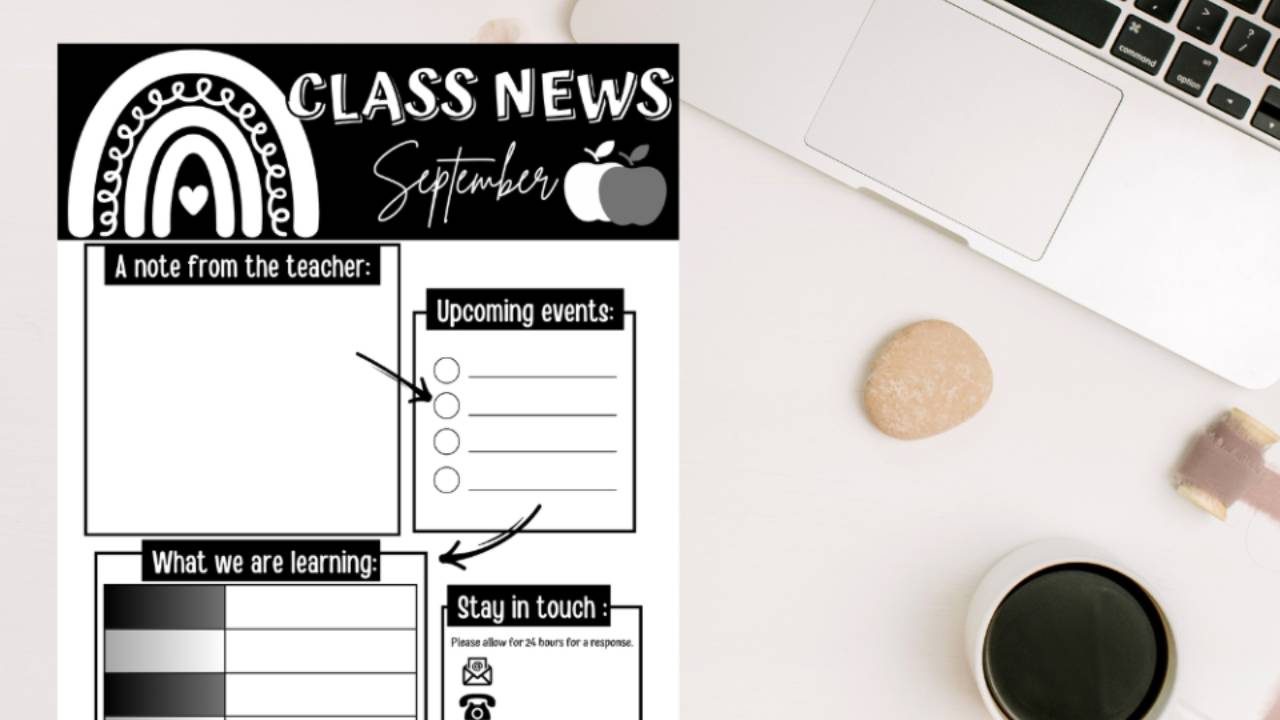 Editable Monthly Classroom Newsletter Templates FREE