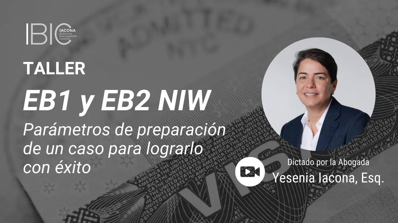 TALLER EB1 y EB2 NIW