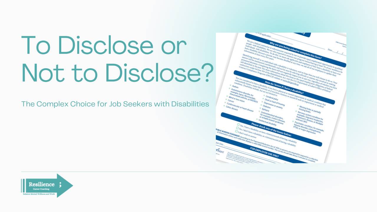 TO DISCLOSE OR NOT TO DISCLOSE?