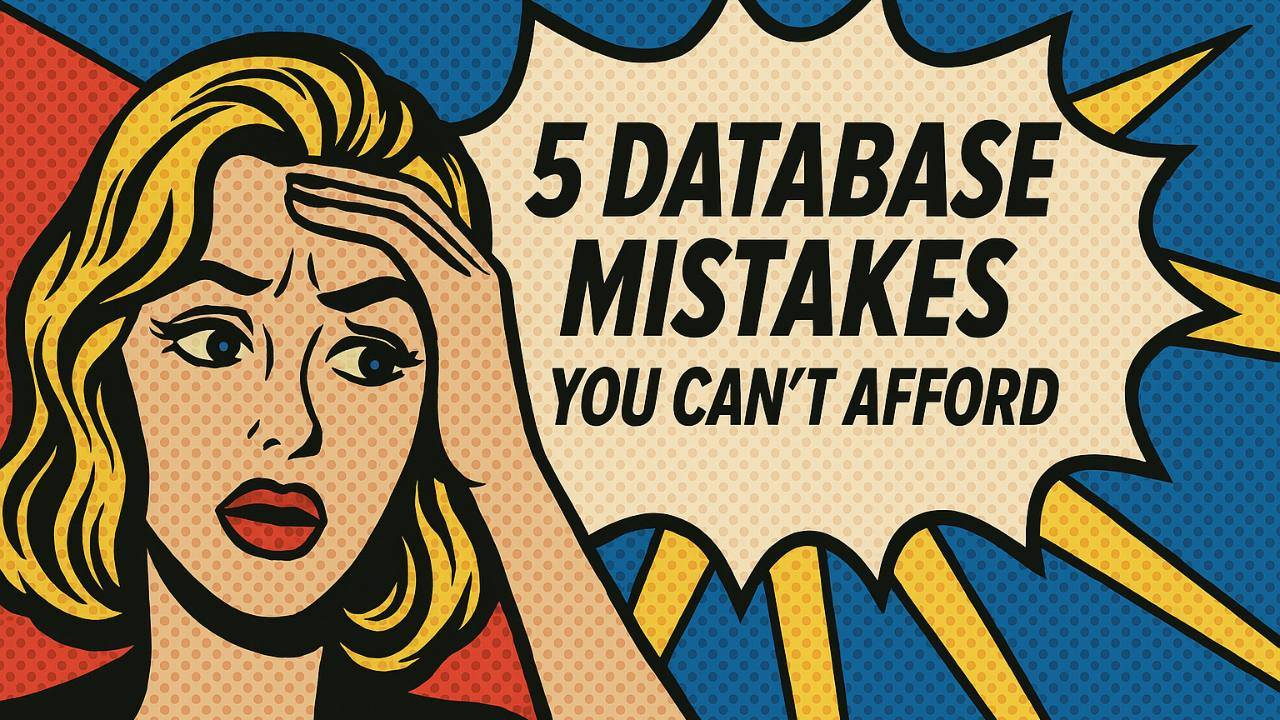 5 Database Mistakes You Can’t Afford