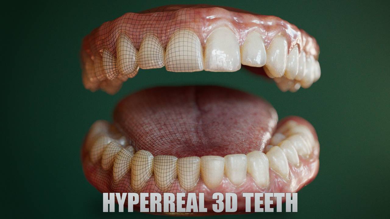 Hyperreal 3D Teeth