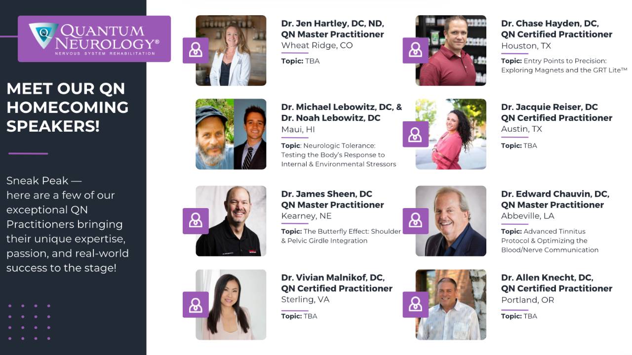 QN Homecoming Speakers Revealed – From detox to neuro performance...
