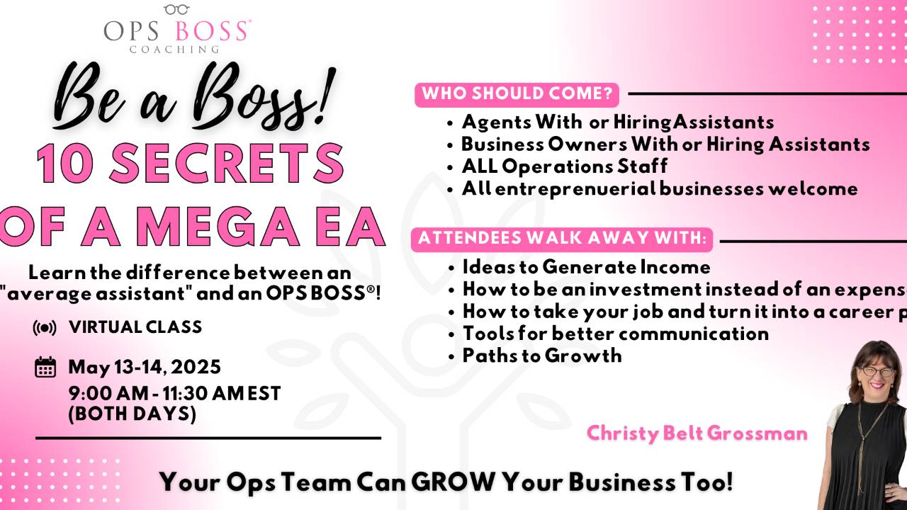 Be a Boss 1.0: 10 Secrets of a Mega EA