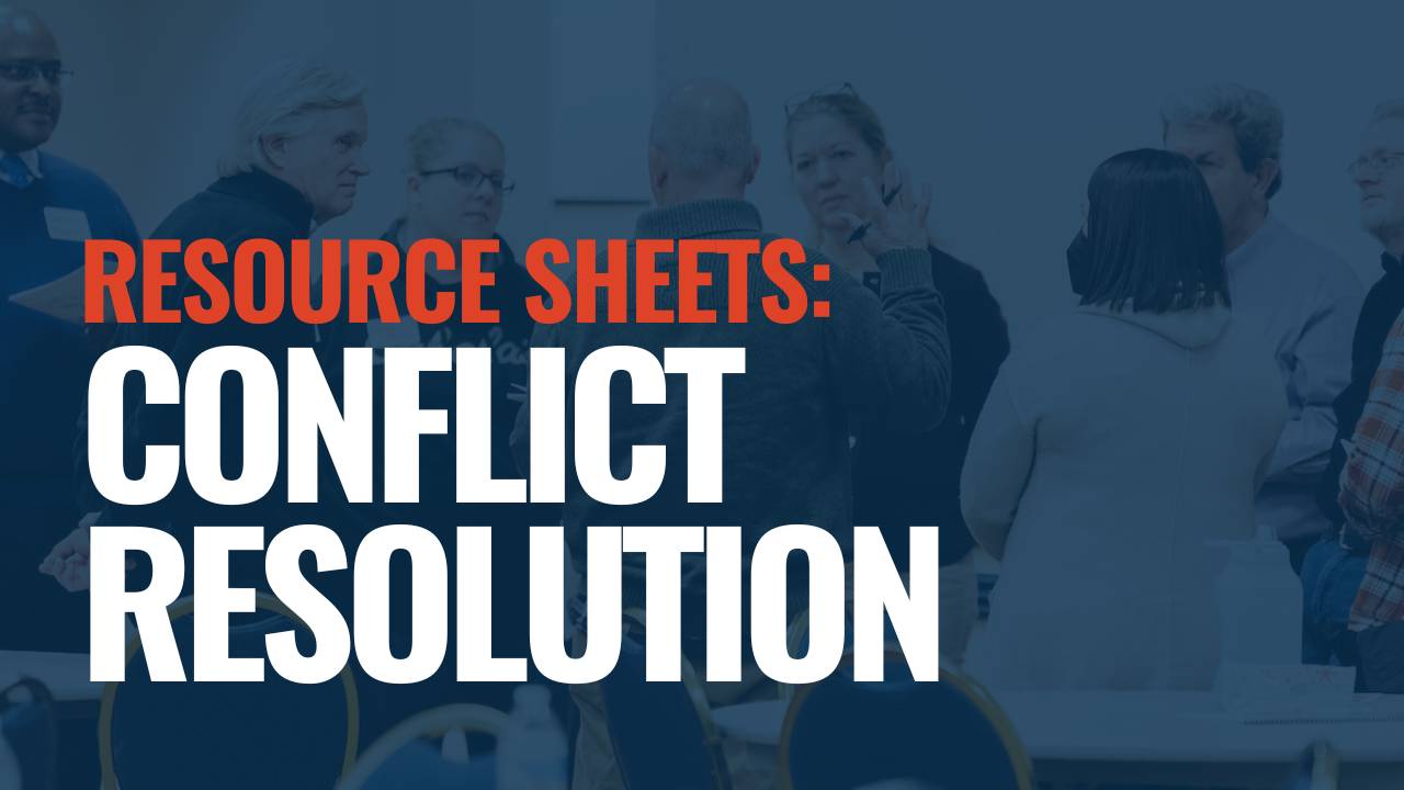 Conflict Resolution Resources