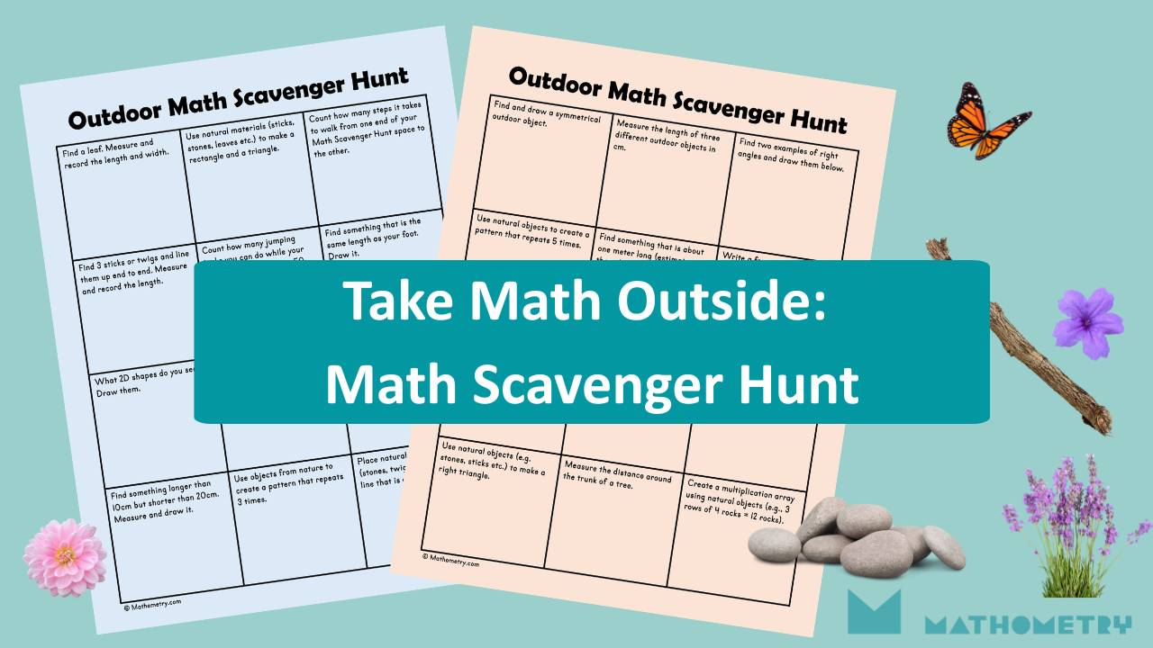 Take Math Outside: A Fun End-of-Year Scavenger Hunt!