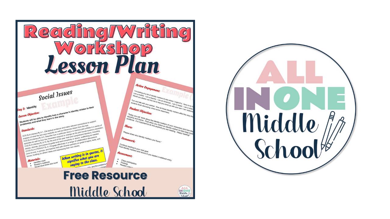 FREE Teacher Resource: Reading & Writing Workshop Lesson Plan
