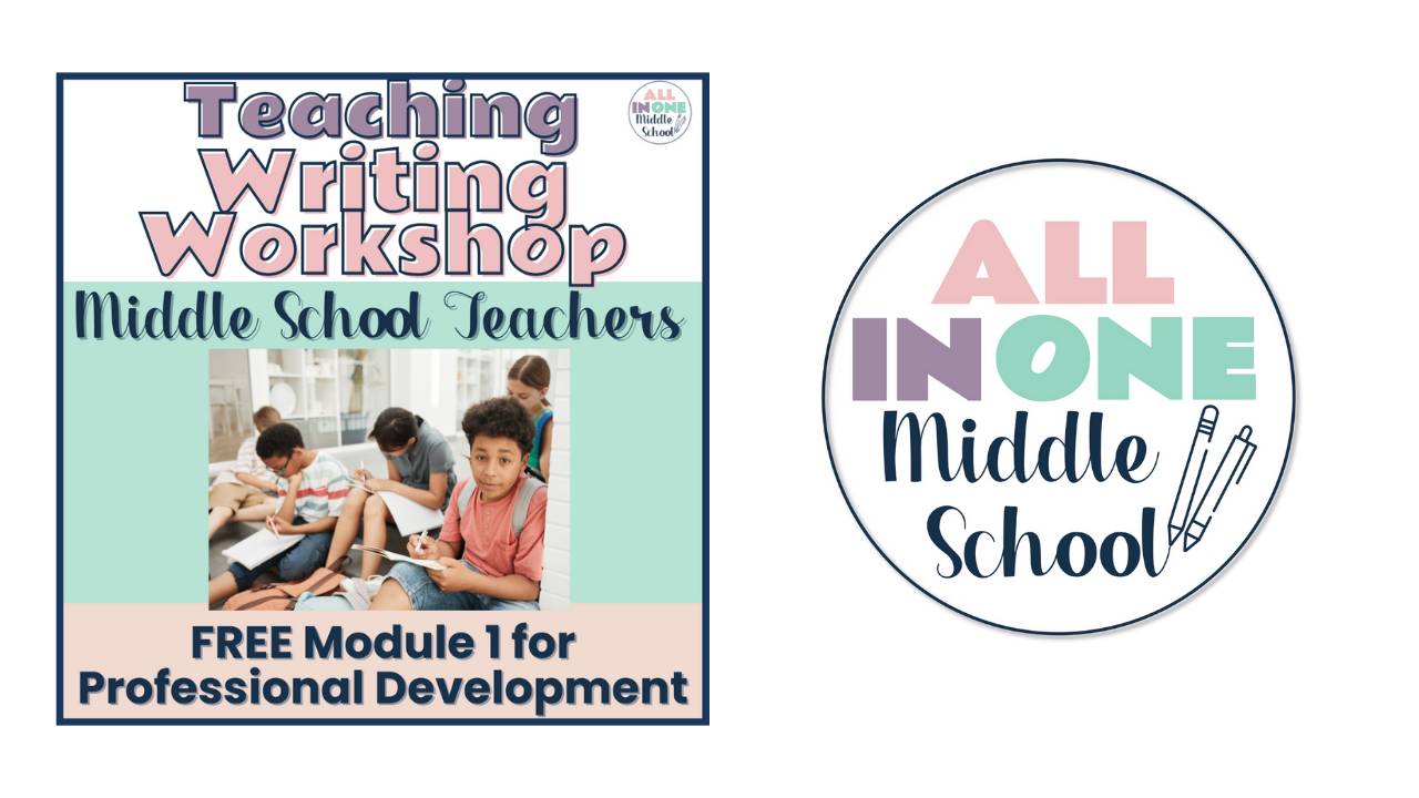 FREE Teacher Resource: Teaching Writing Workshop Module Middle School