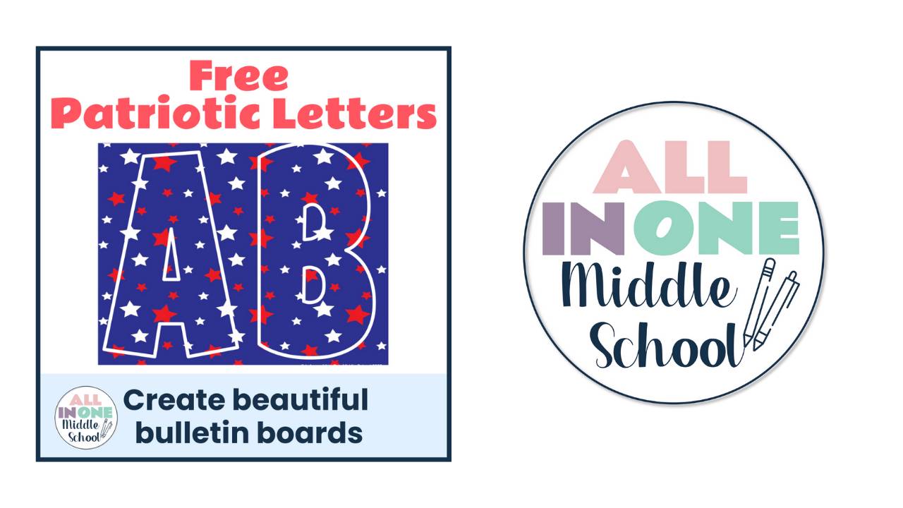 FREE Teacher Resource: Patriotic Bulletin Board Letters