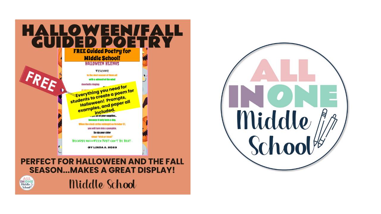 FREE Teacher Resource: Halloween Guided Poetry Activity