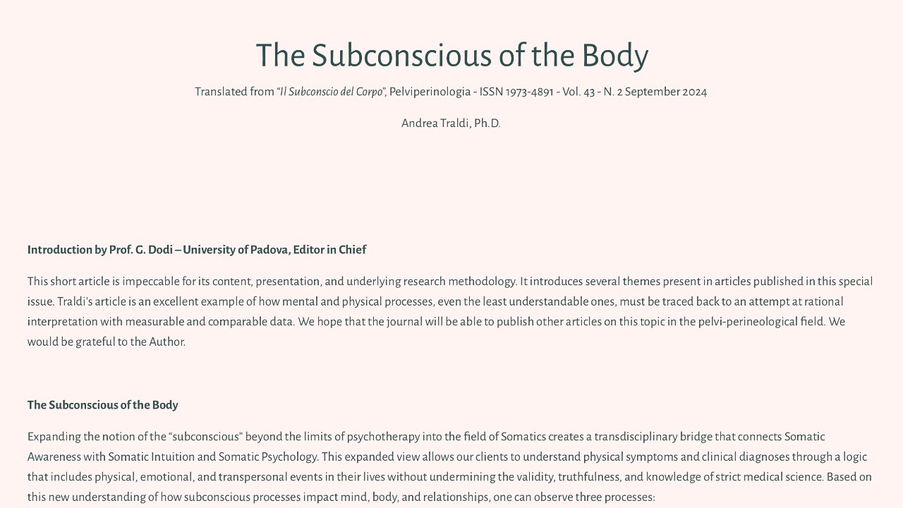 Subconscious Body
