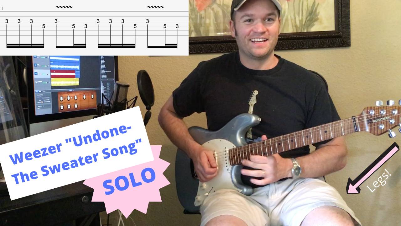 "Undone (The Sweater Song)" Weezer Guitar Solo TAB