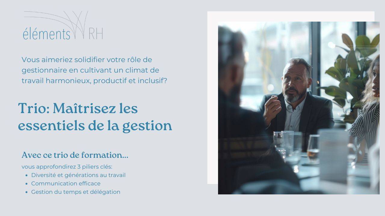 Trio: Maîtrisez les essentiels de la gestion
