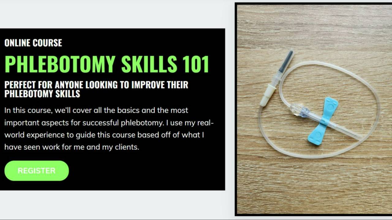 Online Phlebotomy Skills 101 Course vs Other Online Phlebotomy Courses