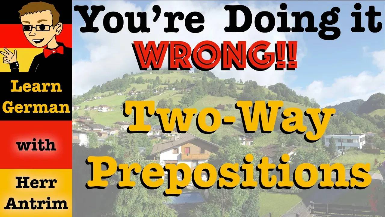 Two-Way Prepositions with Accusative & Dative