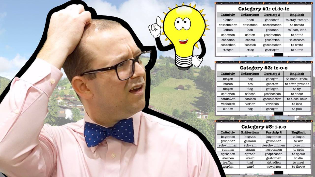 Patterns of Irregular Verbs in German: 3 Principal Parts of Verbs