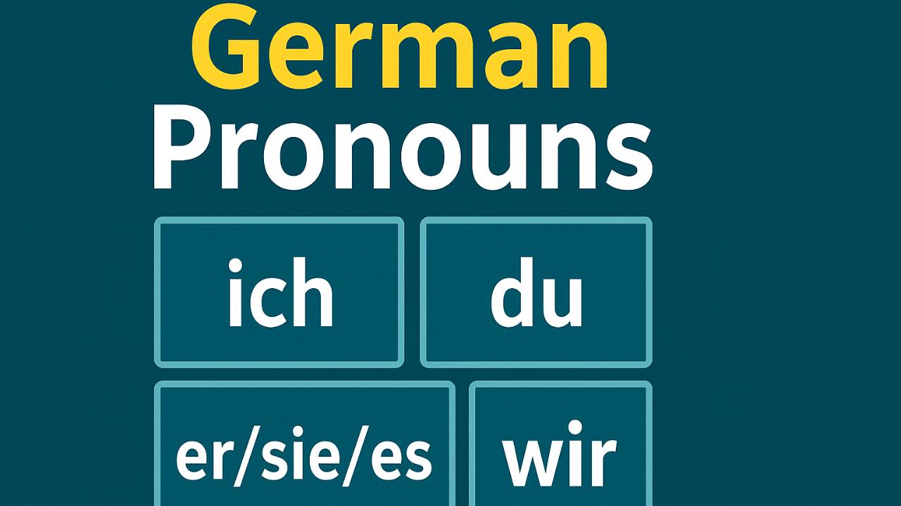 German Pronouns: Subject, Object, Reflexive & More