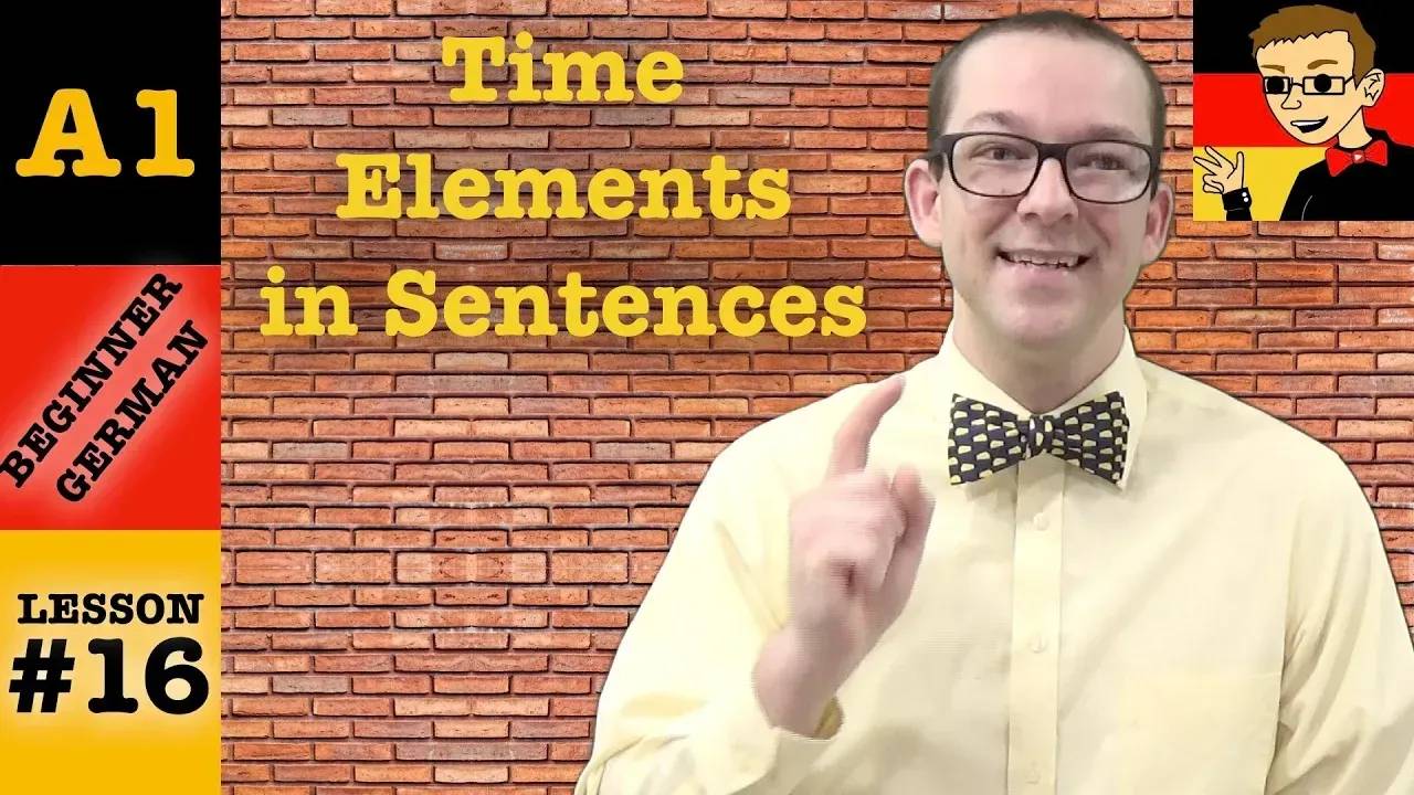 German Word Order with Time Elements
