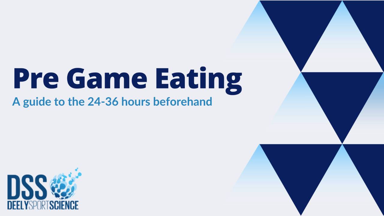 A Guide to Pre-Game Eating