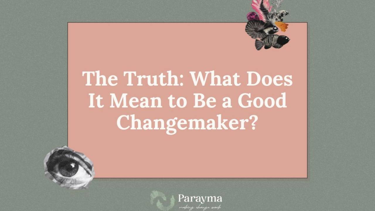 The Truth: What Does It Mean to Be a Good Changemaker?