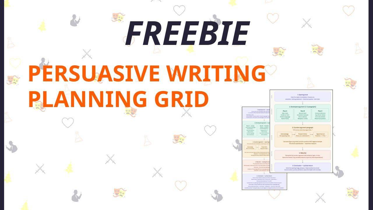 Persuasive Writing Planning Grid Freebie