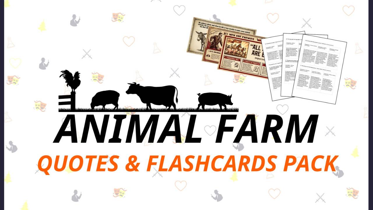 Animal Farm Quotes & Flashcards Pack