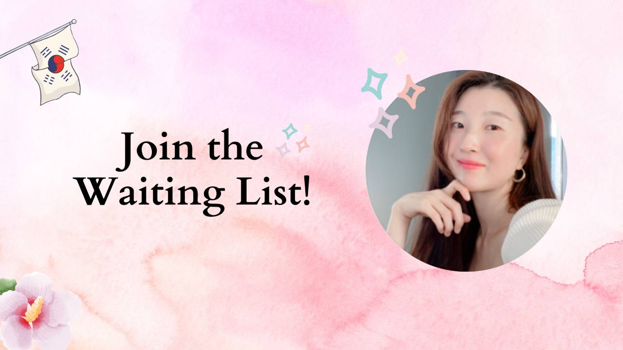 Join the Korean Language Course Waiting list!