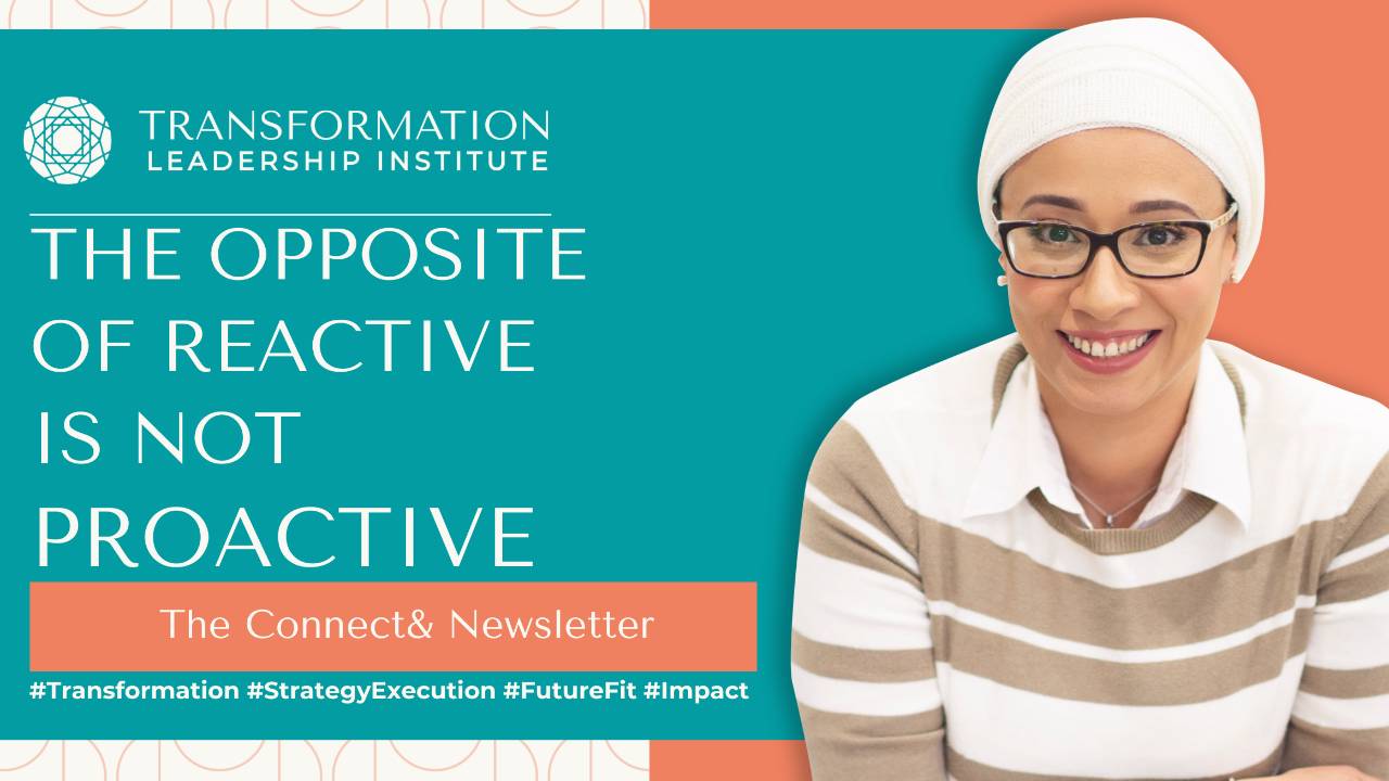 The opposite of reactive is not proactive