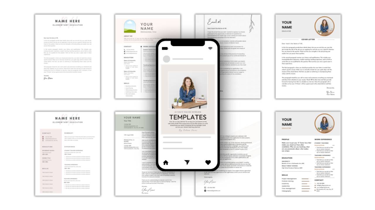 Teacher Interview Template Bundle