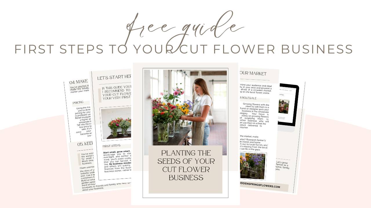Free Guide: Steps to Start a Cut Flower Business