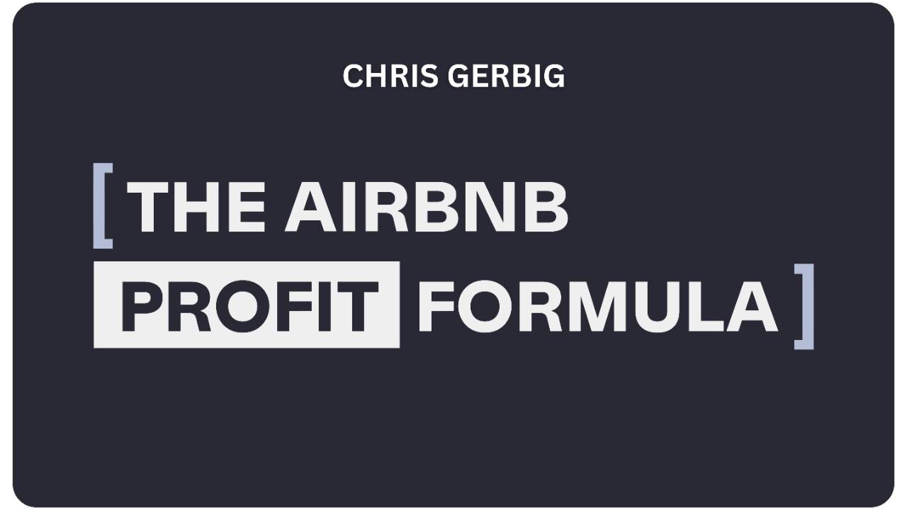 Airbnb Profit Formula, Airbnb Course for More Bookings & Higher Income