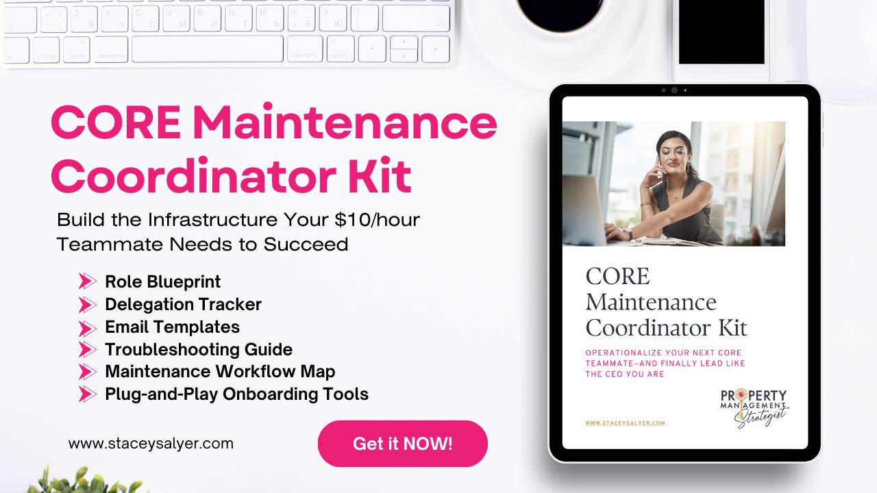 CORE Maintenance Coordinator Kit for PM Company Owners