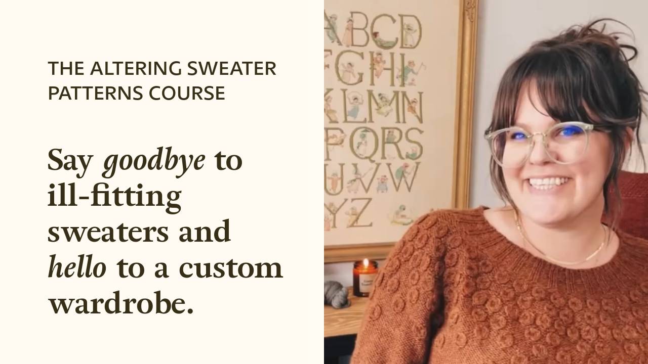 PIP & PIN Altering Sweater Course