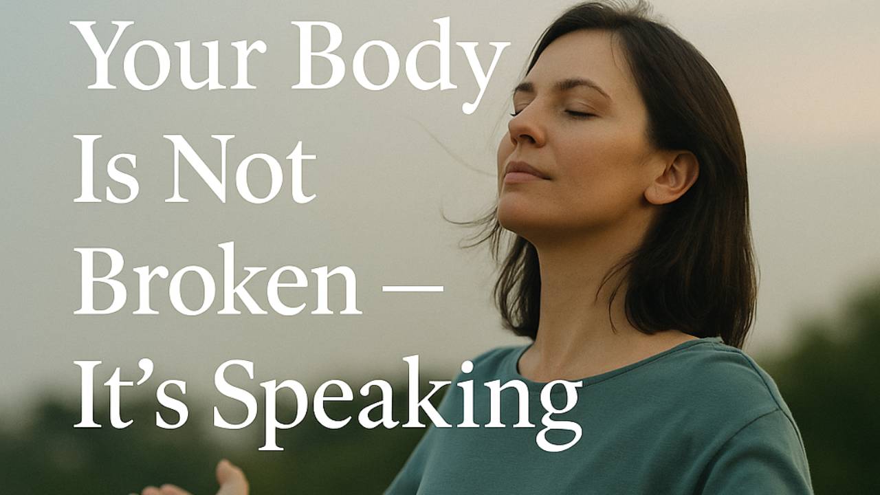 Your Body Is Not Broken - It is Speaking