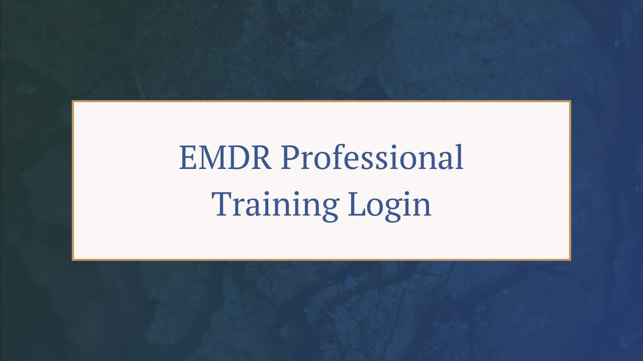 EMDR Professional Training Login