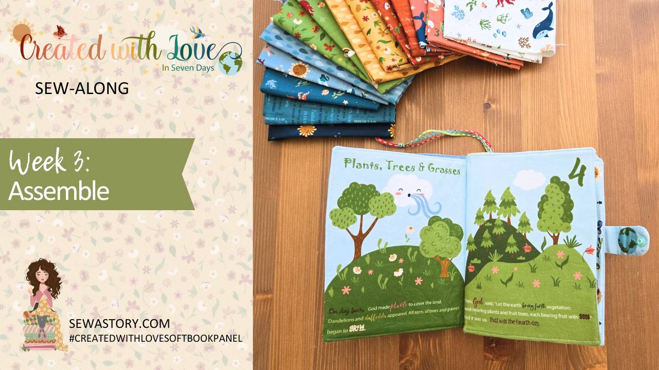 Soft Book Panel Sew-Along – Week 3