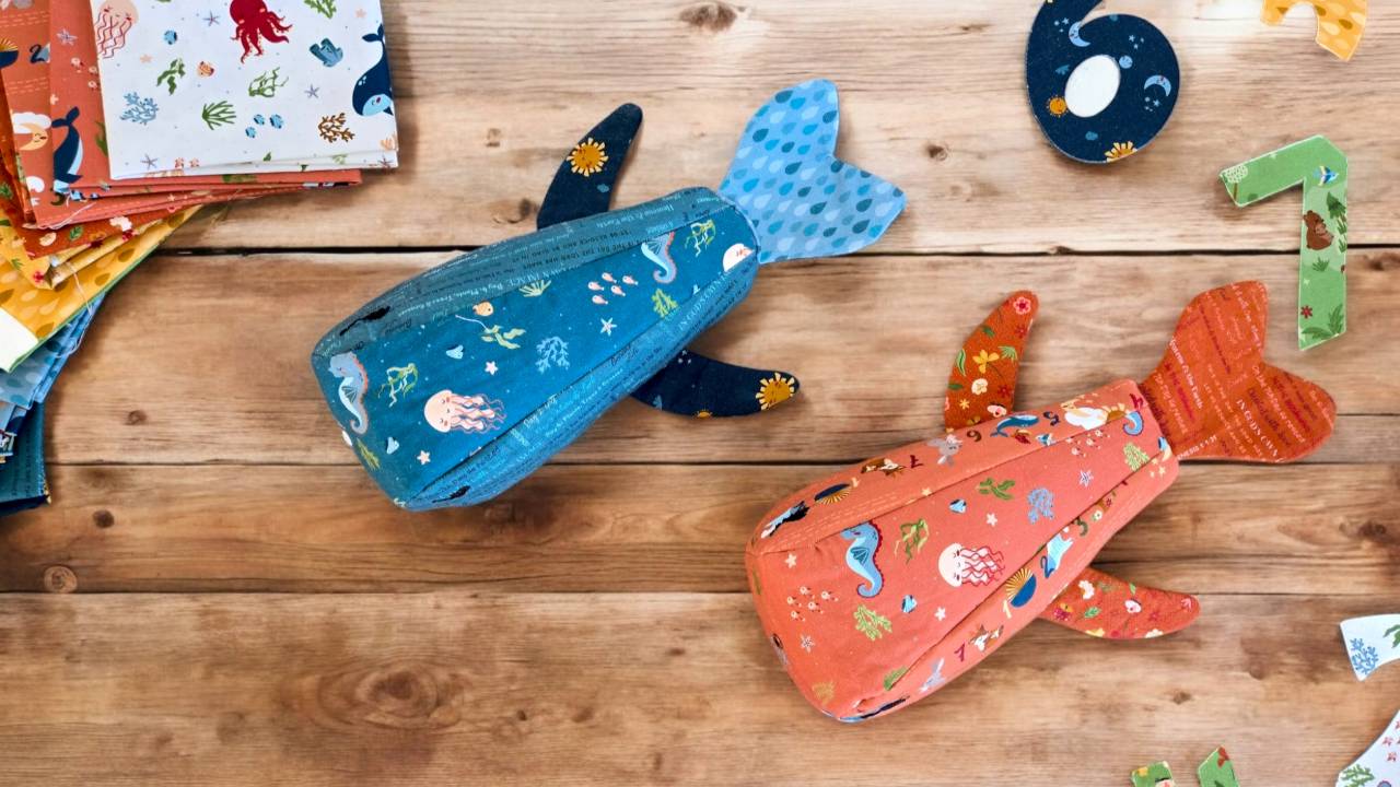 How to Sew the Whale Zipper Pouch
