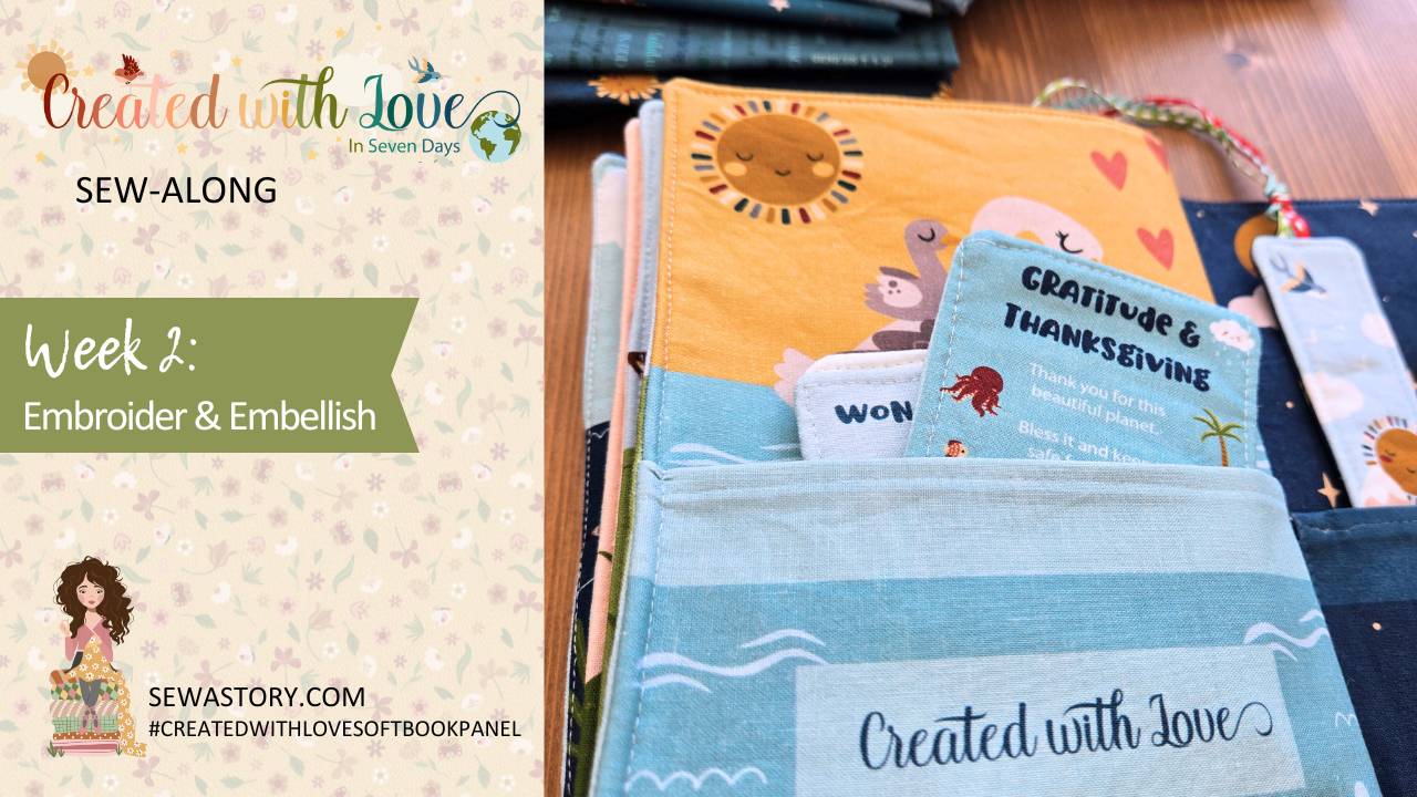 Soft Book Panel Sew-Along – Week 2