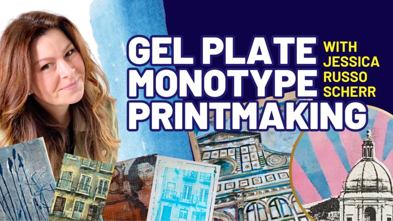Gel Plate Monotype Printmaking Course