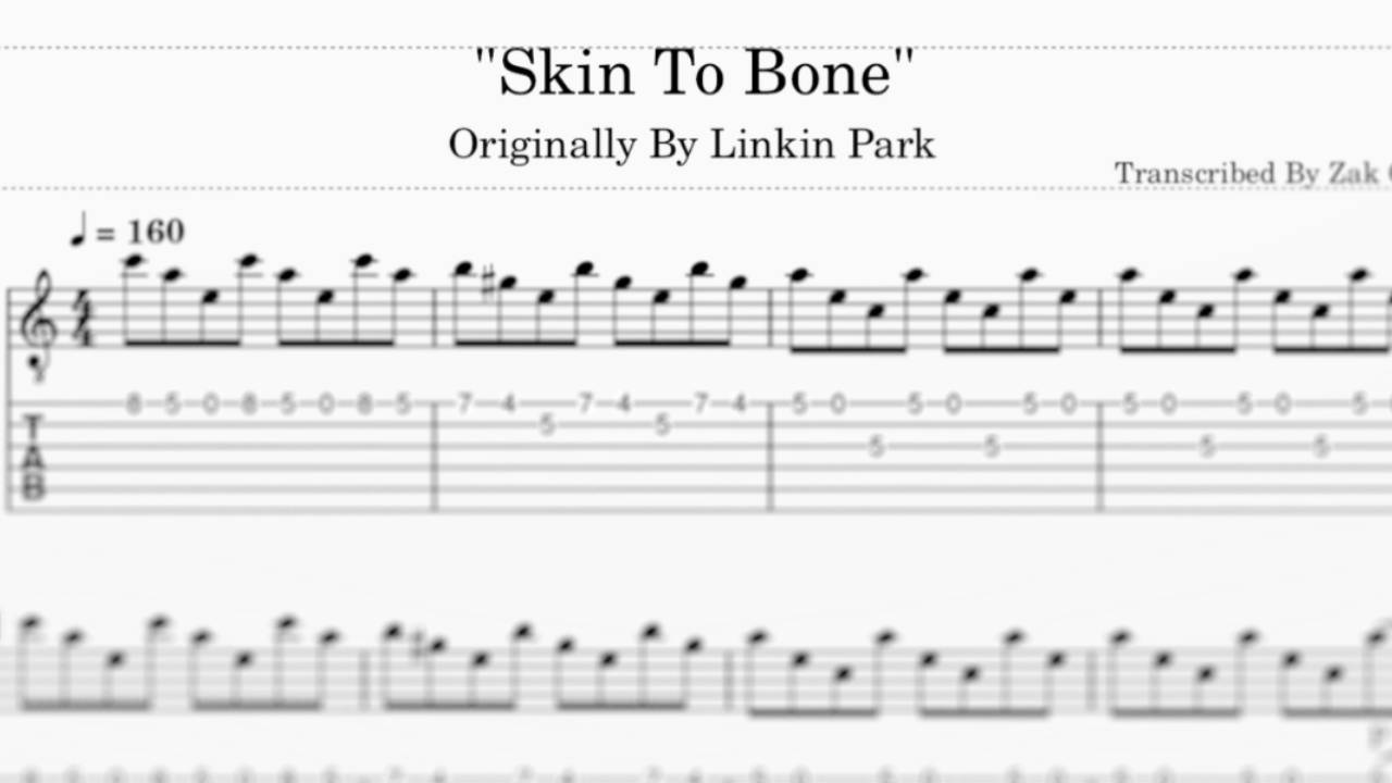 Skin To Bone Guitar Tab