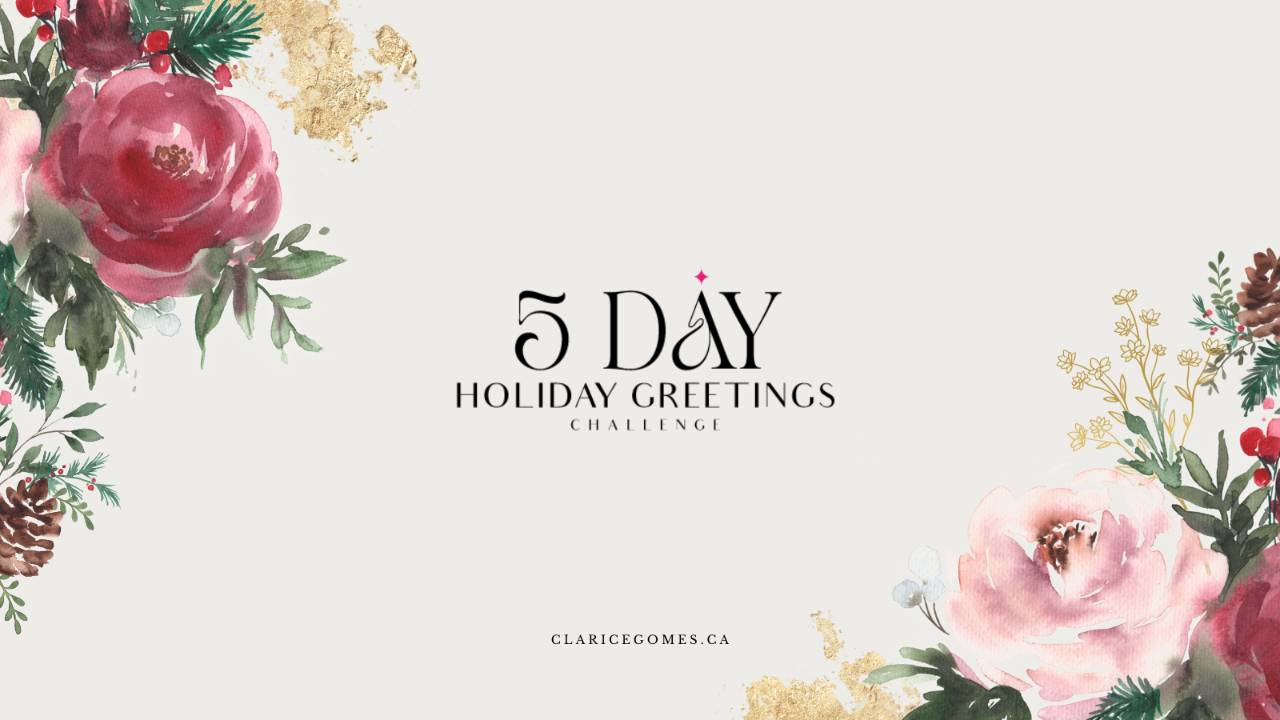 5 Day Holiday Greetings Challenge Presale Landing Page