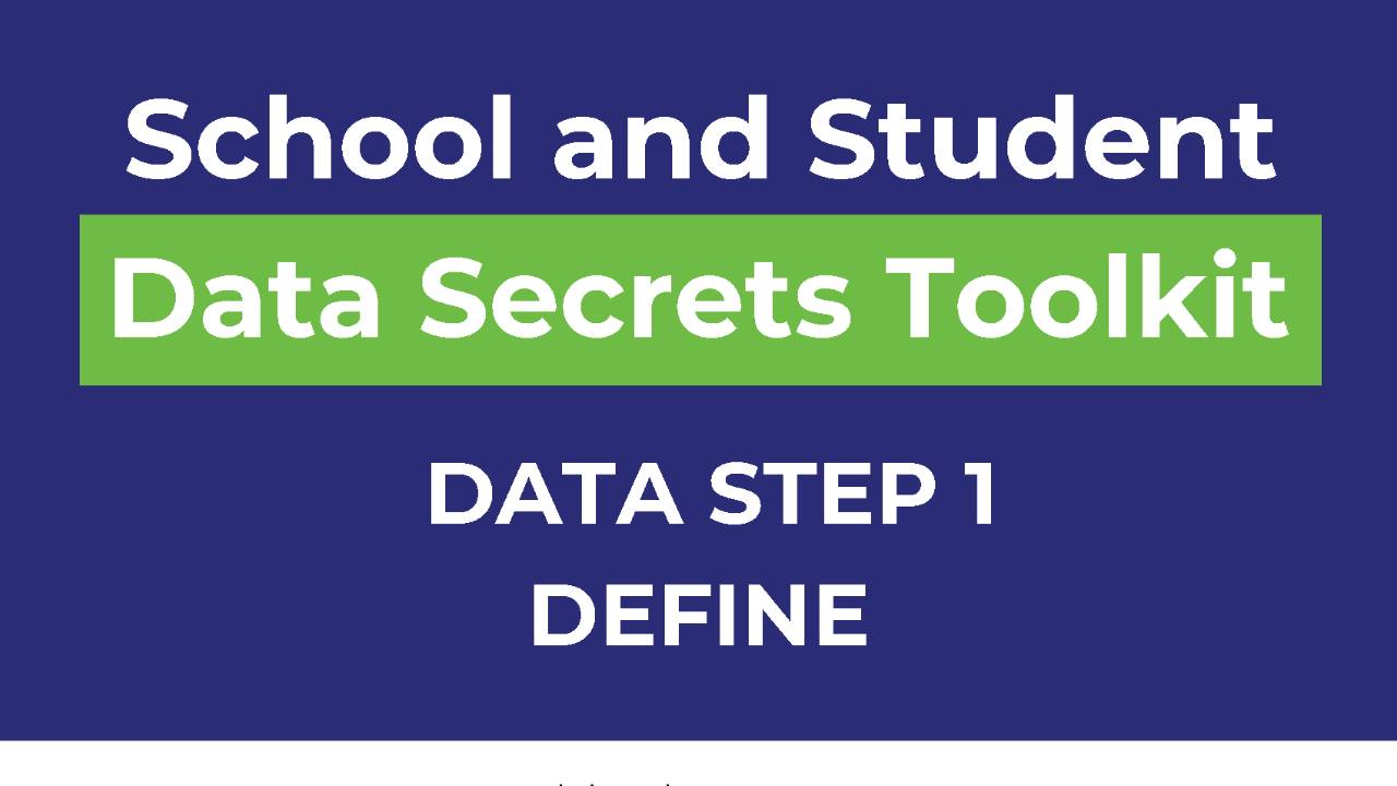 Data Secrets Toolkit Data Step 1