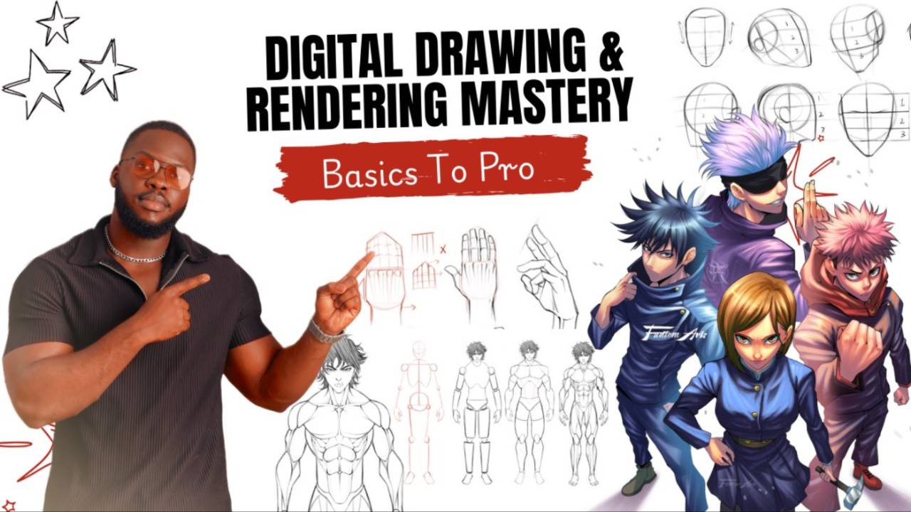 Digital Drawing & Rendering Mastery: from Basics to PRO
